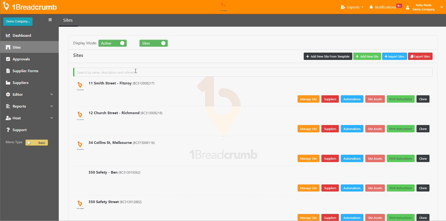 Manage Site-Specific Visitor Types
